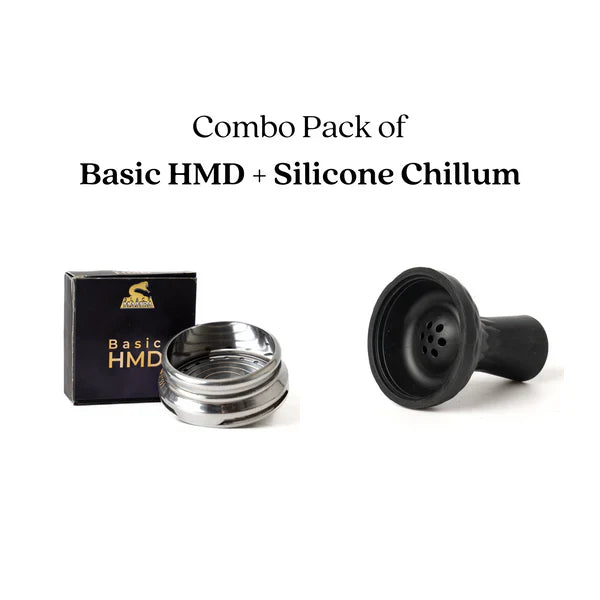 Buy Black Mamba Basic HMD + Hookah Silicone Chillum Black – Hookah ...